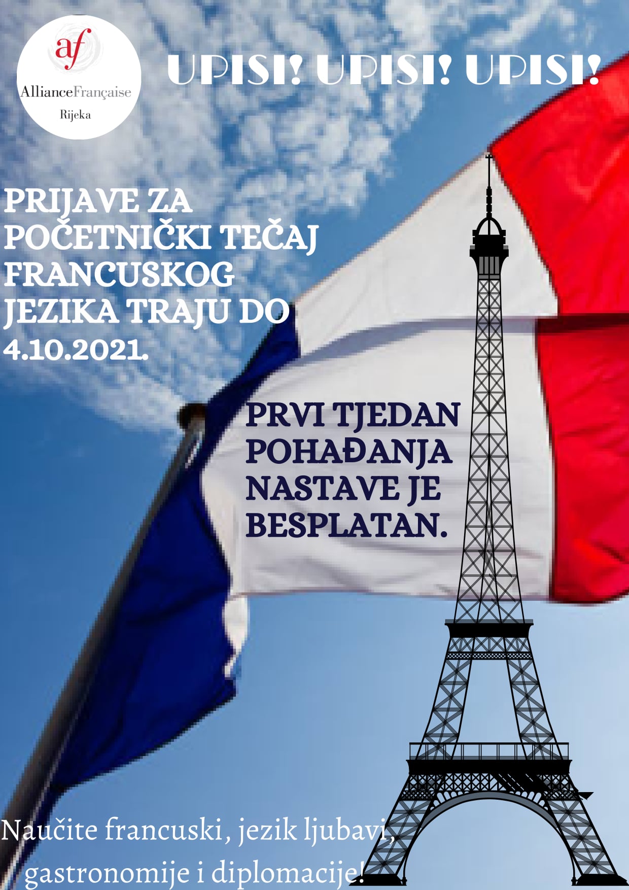 Francuska alijansa Rijeka » UPISI! UPISI! UPISI!